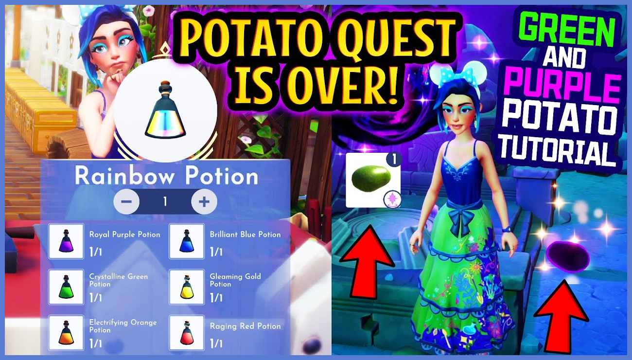 How to find the purple potato and craft the Royal Purple Potion