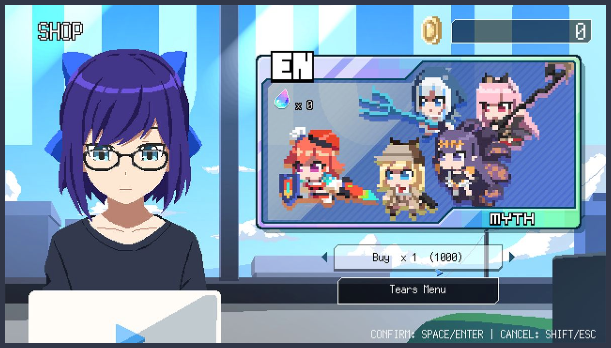 This roguelike is stuffed with vtubers