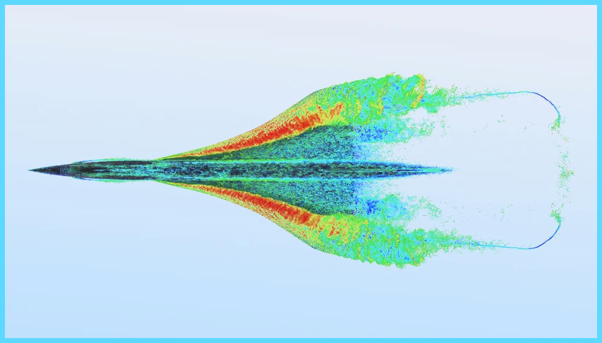 Concorde supersonic plane simulation runs in a weekend