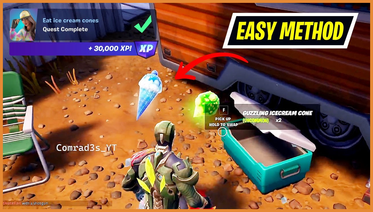Fortnite Ice Cream Cone locations
