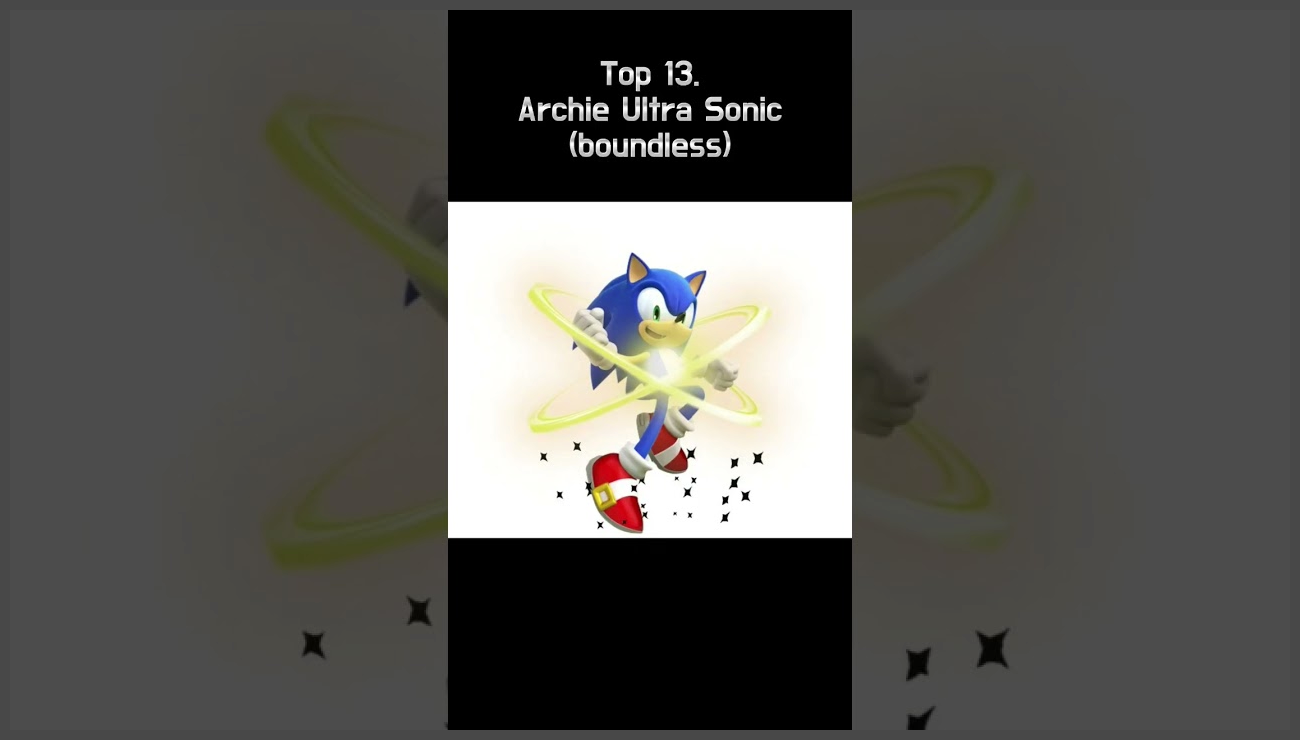 The most powerful Sonic the Hedgehog character