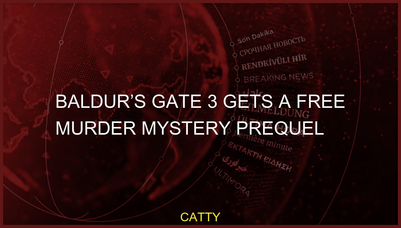 This Baldur’s Gate 3 prequel is a murder mystery – and it’s free