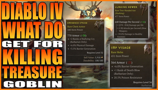 Watch a Diablo 4 Treasure Goblin one-shot a max-level character
