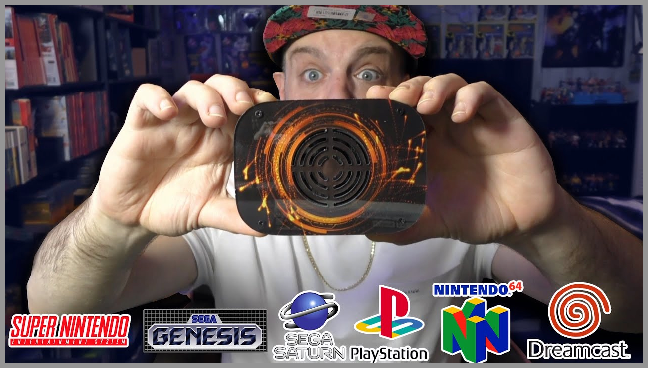 Retro gaming console blends vintage style with modern tech