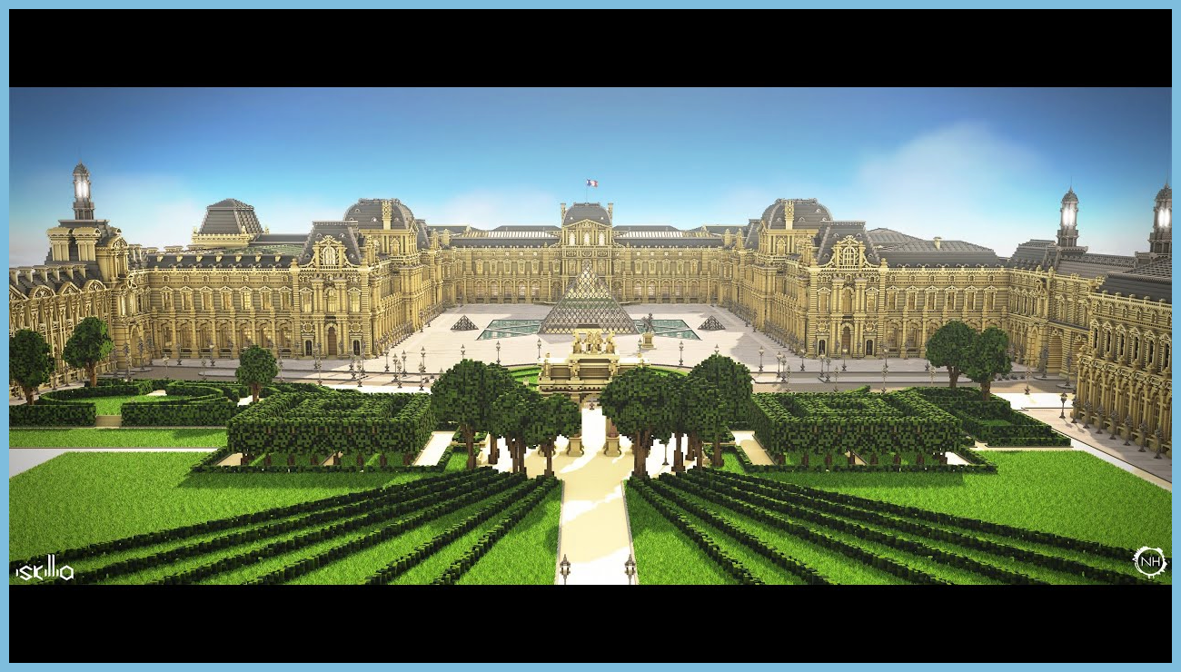 Minecraft Louvre is so realistic I want to cry