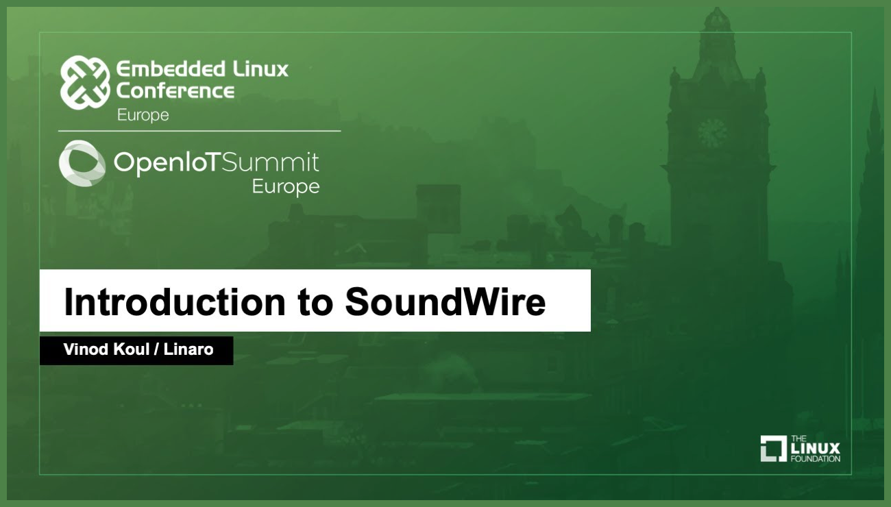 Intel engineers already building SoundWire Linux driver support
