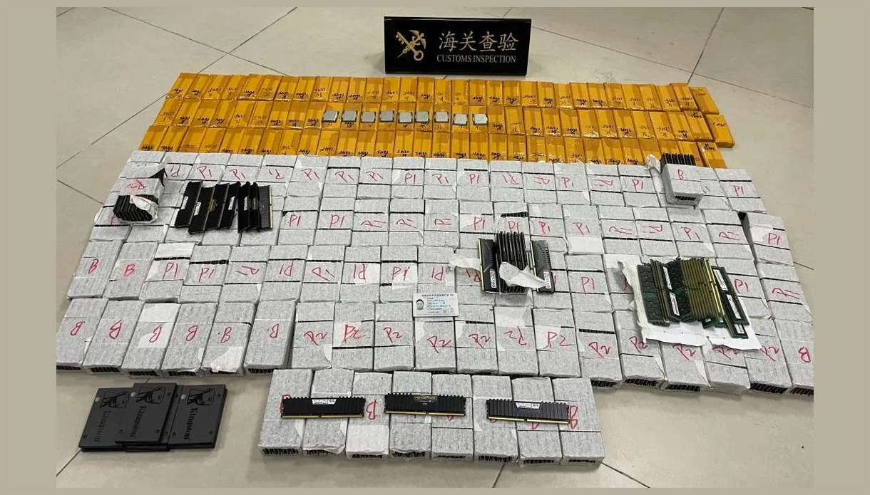 Massive tech smuggling haul seized by Chinese customs