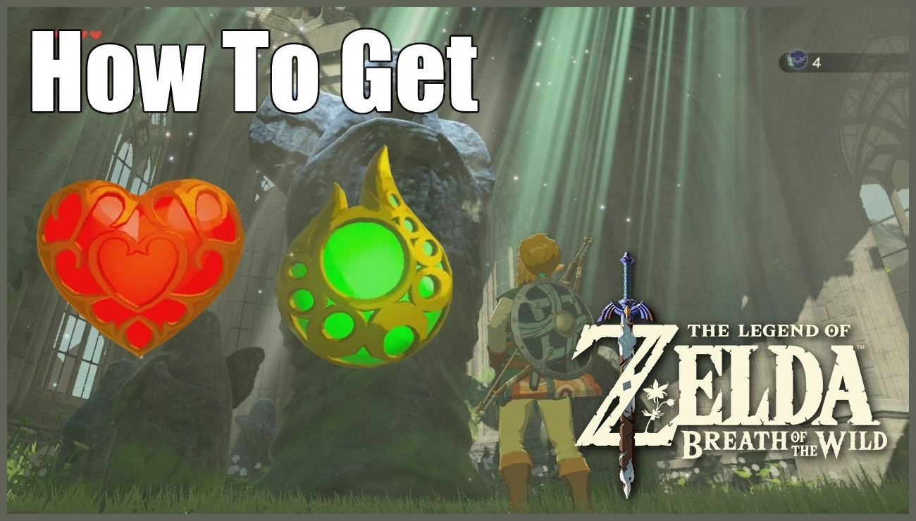 The Legend of Zelda: Breath of the Wild hearts and stamina